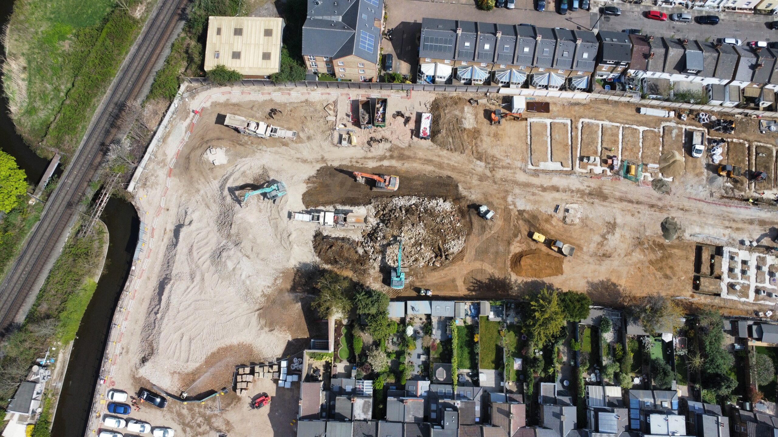 Twickenham Green | London Square's Construction site for Twickenham Green