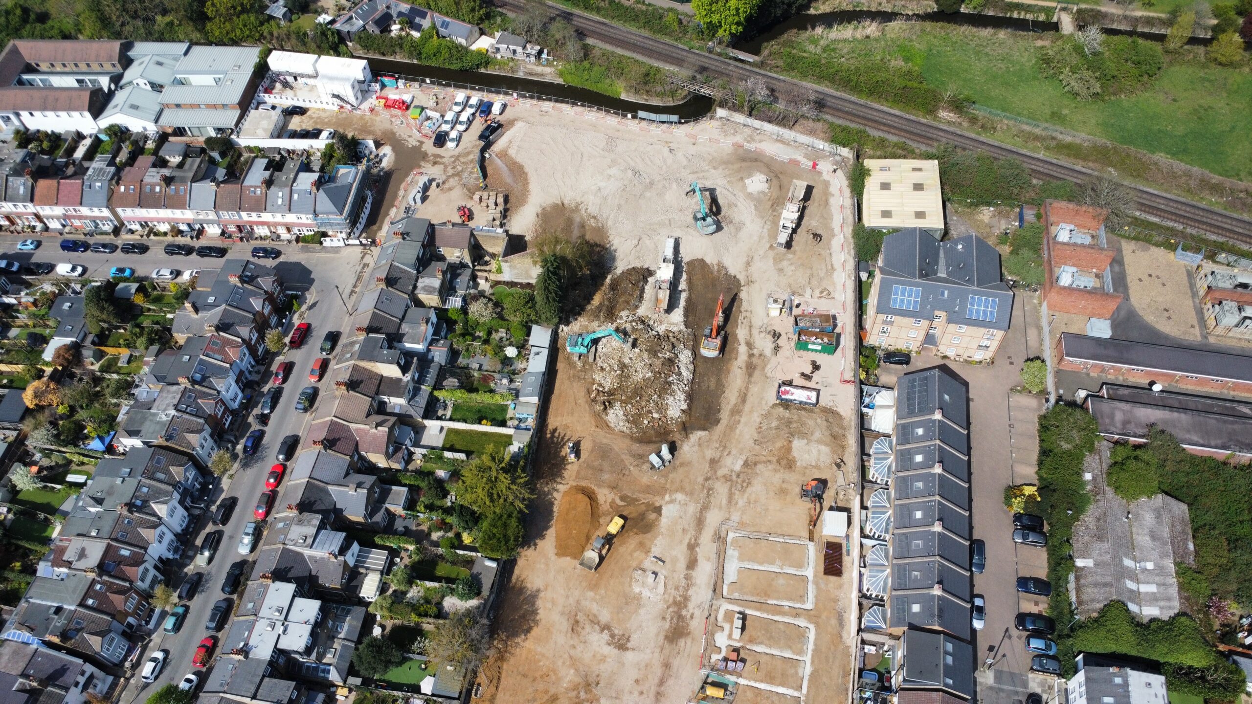 Twickenham Green | London Square's Construction site for Twickenham Green